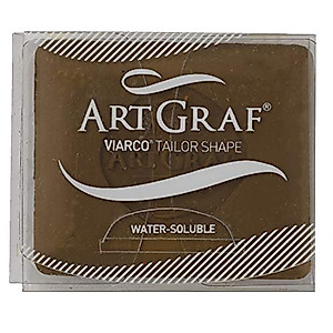 Art Graf Water-Soluble Tailors Chalk Square Disc, Ochre