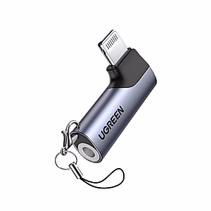 UGREEN Headphone Adapter for iPhone Lightning to 3.5mm Jack MFi TRRS Aux Earphone Stereo Audio Mic Converter Mini Dongle Compatible with iPhone 14 13 Pro Max 12 11 XR XS SE 2022, iPad, Headset, Car