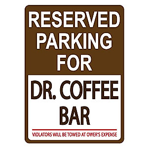 Custom Reserved Parking Sign - Personalized Parking Signs for Customers, Employees – Parking Lot, Private Property, Heavy-Duty Metal Sign, 40 mil Aluminum Rust-Free, 12" x 9"