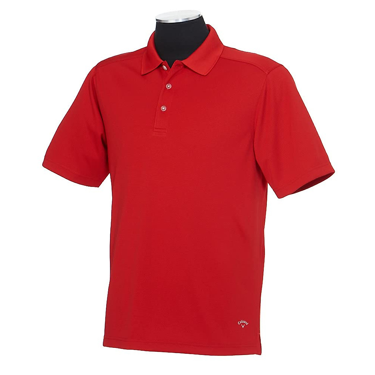 Callaway Men's Short Sleeve Core Performance Golf Polo Shirt with Sun Protection (Size Small-4X Big & Tall), Chili Pepper, 3X-Large