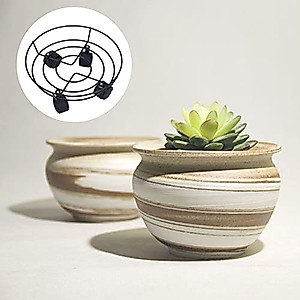 AIJUZIJIE Plant Caddy Wheel Planter Flower Pot Mover Iron Stand Trolley on Rollers Heavy Duty for Indoor Outdoor Garden 30cm Plant Caddy