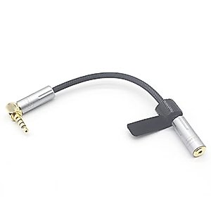 Youkamoo [ 3.5mm Balanced Right Angle ] 3.5mm Male to 2.5mm Female 8 Core Silver Plated Headphone Earphone Audio Adapter Cable 3.5mm Balanced to 2.5mm Balanced Female