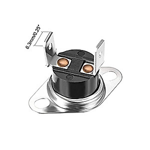 uxcell KSD301 Thermostat 145°C/293°F 10A N.C Adjust Snap Disc Temperature Switch for Microwave,Oven,Coffee Maker 2pcs