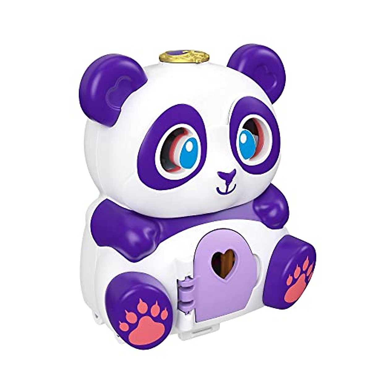 Polly Pocket GTM58​ Flip & Find Panda Compact, Flip Feature Creates Dual Play Surfaces, Micro Doll, Panda Figure & Surprise Reveals, Great Gift for Ages 4 Years Old & Up, 10.0 cm*5.0 cm*9.0 cm