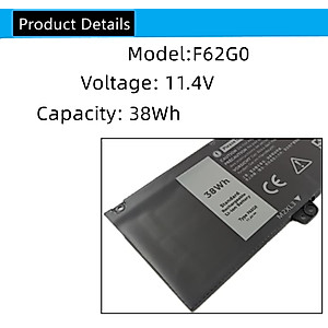 Aluo New Battery Compatable with LG Gram 15 16 17 2020 2021 15Z90N 17Z90N 16Z90P 16ZD90P 16Z90PC 17Z90P 16Z90PG 17Z90N-VA76K Series RPJC3 0RPJC3 F62GO 039DY5 39DY5 CHA01 Vostro 13 5370