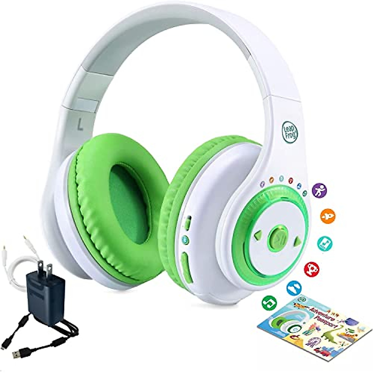 Wireless Bluetooth Over-Ear Headphones - Built-in Music Fun Task Book Reading Learning & Education -10w Charger for Kids Boys & Girls LeaPods Max