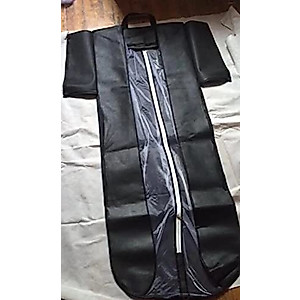 Beilite Wedding Dress Garment Bag Dust Cover Storage Travel Bag Black 70 inches