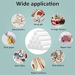 REIDEA Hot Glue Gun Sticks for Full Size Glue Gun, 5.9" Long x .43" Diameter, 10 Count