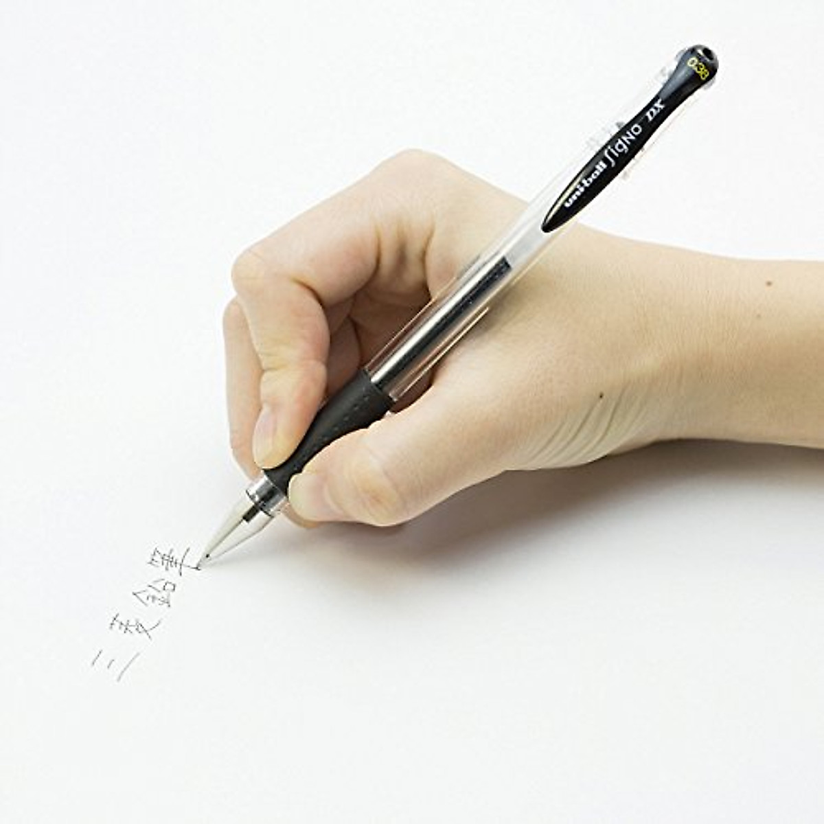 Very smooth! Uni-ball Signo Dx UM-151 Gel Ink Pen - 0.38 mm x 5 Pcs – Black with 5 Reffils