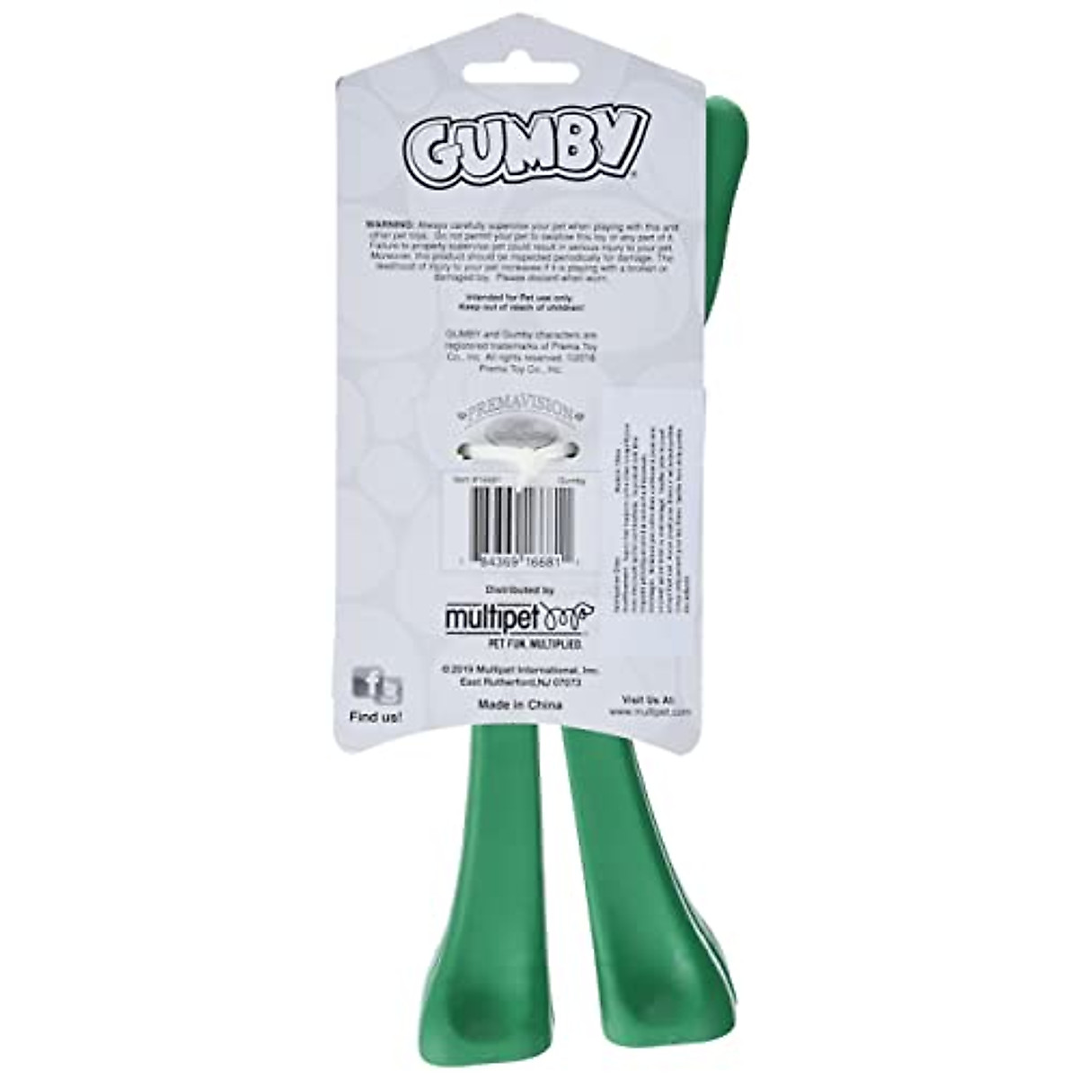Gumby Rubber Dog Toy 9 In (Pack of 1)