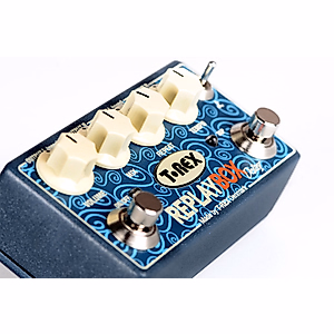 T-Rex Engineering REPLAY-BOX Delay Guitar Effects Pedal Featuring True Stereo Operation, Active Tap Tempo, Volume, Mix, Repeat, and Subdivision Controls for Ultimate Precision (10090)