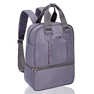 ZWFLAU Diaper Bags with Lunch Bag, Diaper Bag Backpack Travel Back Pack Mommy Bags Multifunction Large-Capacity Lightweight Waterproof for Moms Dads Daily Travel Camping Picnic Party (Grey)