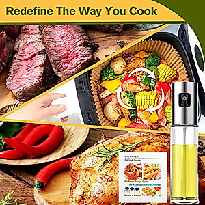 Fujampe Air Fryer Accessories - 8 Inch Cake Pan Set of 14 Pcs Compatible for Ninja Foodi Cosori instant Pot,Gowise, Fit 4, 4.2, 5, 5.5, 5.8 QT, 6QT Accessories for Air Fryer XL (Set of 14)