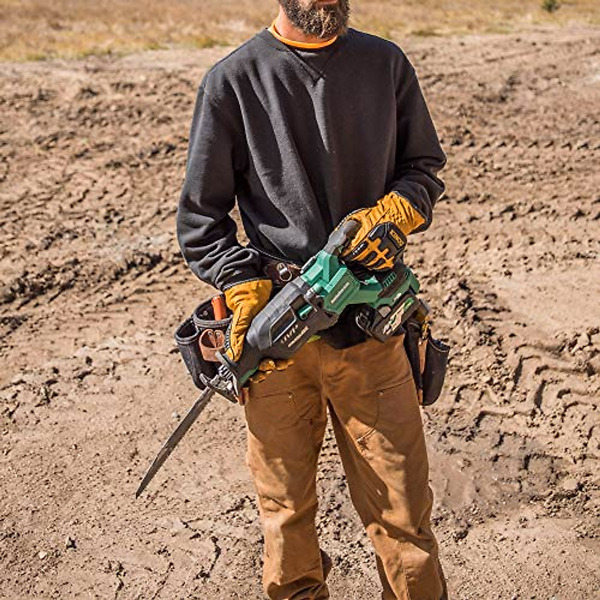 Metabo HPT 36V MultiVolt Cordless Reciprocating Saw | User Vibration Protection | Tool Body Only | CR36DAQ4, Green