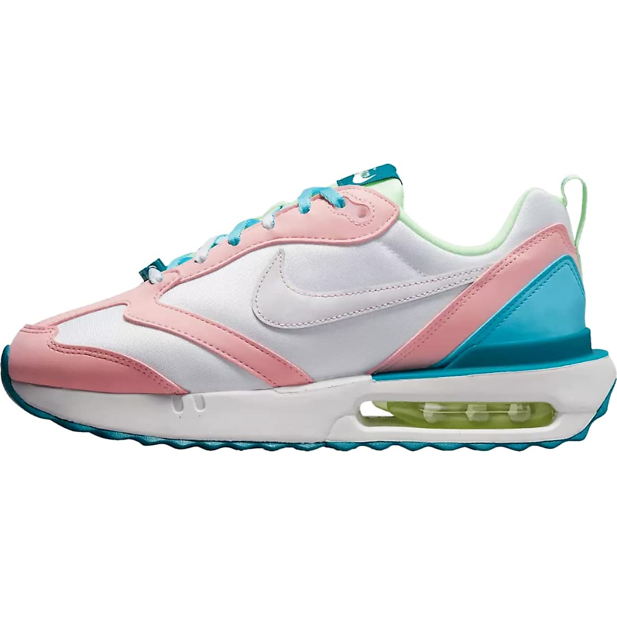 Nike Women's Air Max 90 shoe, White/White Med Soft Pink, 7.5