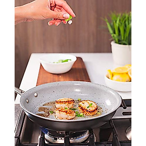 Trudeau Pure Ceramic Frying Pan, 10-Inch, Grey