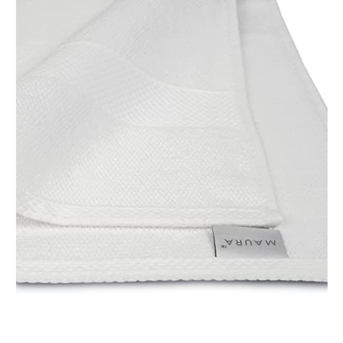 Maura Premium Hand Towels 100% Cotton 16x30 Oversized Ultra Absorbent Quick Dry Soft Towels for Bathroom Extra Large Hand Towels, White