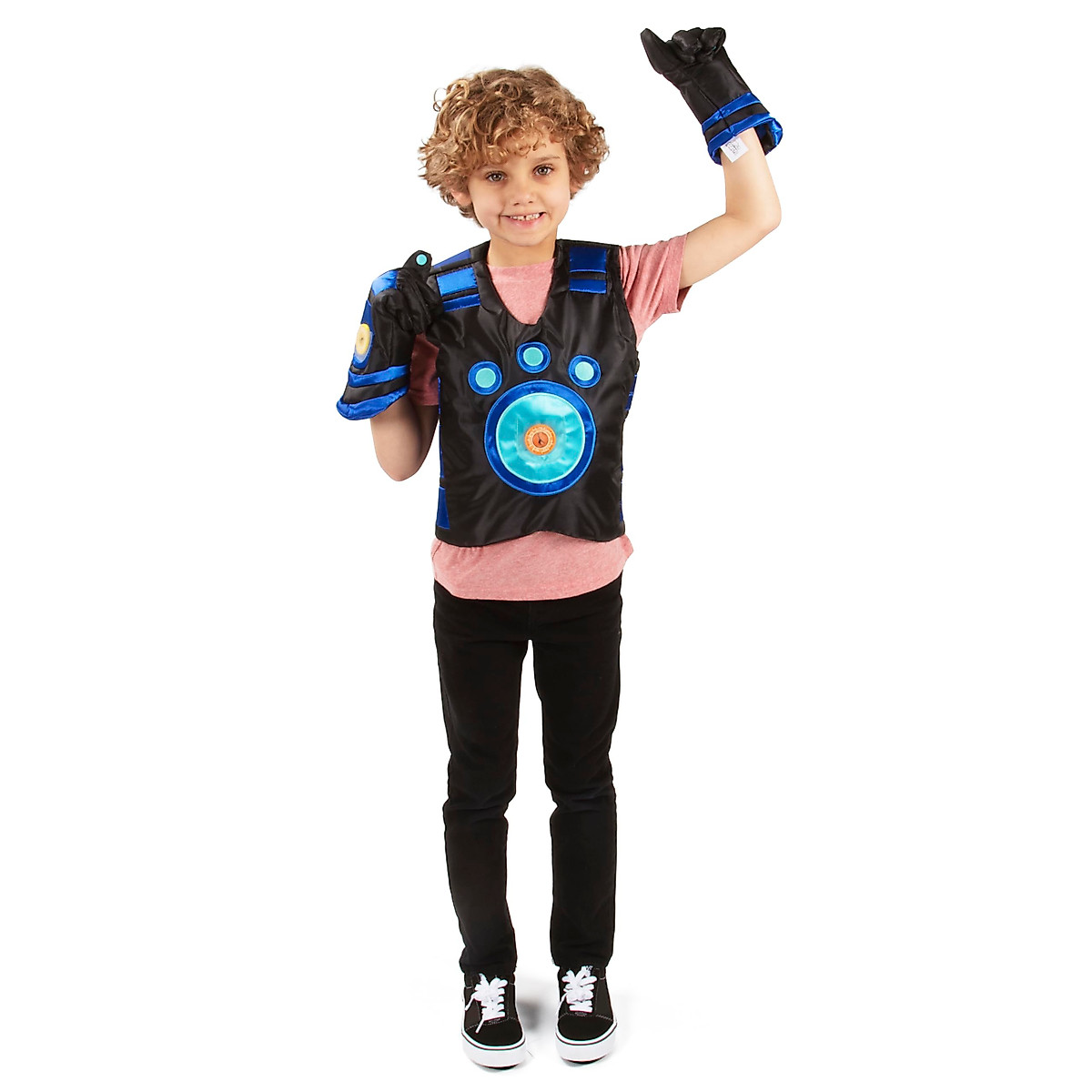 Wild Kratts Creature Power Suit Martin (Large 6-8X) Includes Vest, Gloves & 2 Power Discs for Halloween Costume, Pretend Play & Dress Up -Officially Licensed Toys for Children- Gift for Kids Boy Girl