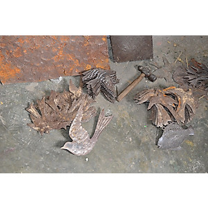 It's Cactus Small Metal Accent Bird, Decorative Wall Hanging Figurine, Bird Lovers Collectible Statues, Fall Decor, Garden Nature Theme 5 In. x 4.5 In.