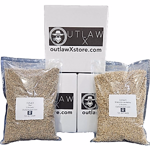 Outlaw X 5lb 6-Row Barley and 5lb Rye Malt for Bourbon, Whiskey, Moonshine Mash Ingredients