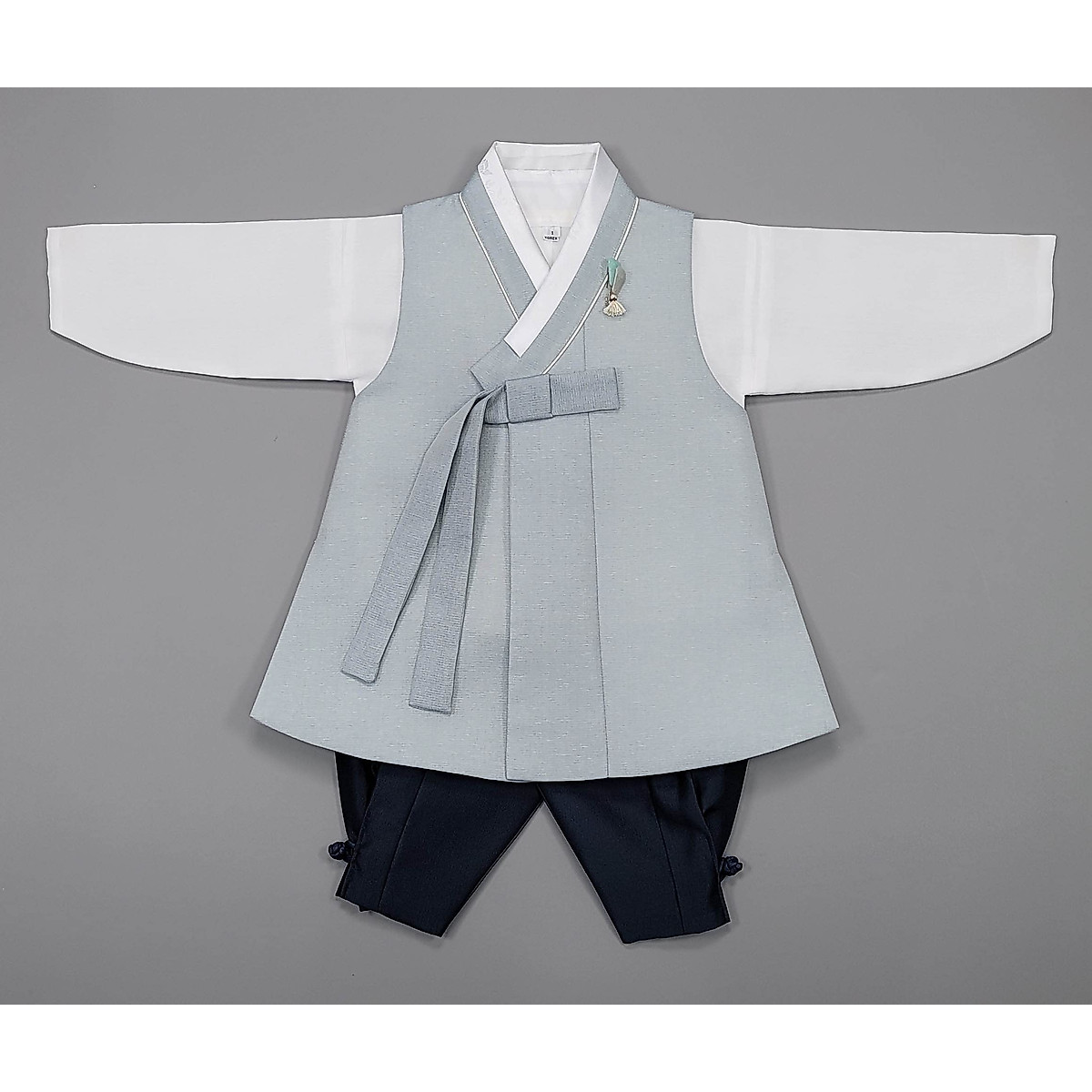 Boy Baby Hanbok Set Korea Traditional Dol Party Celebrations Mint oob02 (1 Age Set)