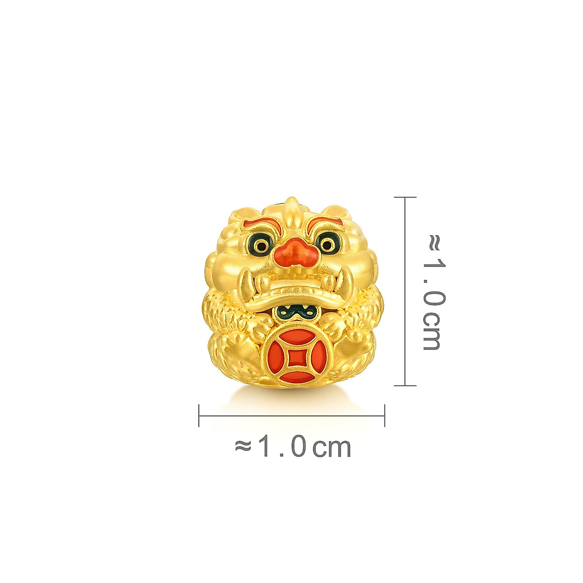 CHOW SANG SANG 999 24K Solid Gold Cultural Pixiu Mini Charm Bracelet for Women 92624C (Gold, 17 CM) (Gold, 17 CM)