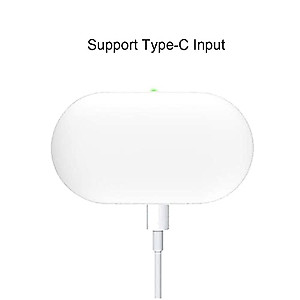 Emilydeals Wireless Charging Case Compatible with Samsung Galaxy Buds/Buds Plus, Replacement Charger Case Cover for Galaxy Buds SM-R175 Plus SM-R170 (White)