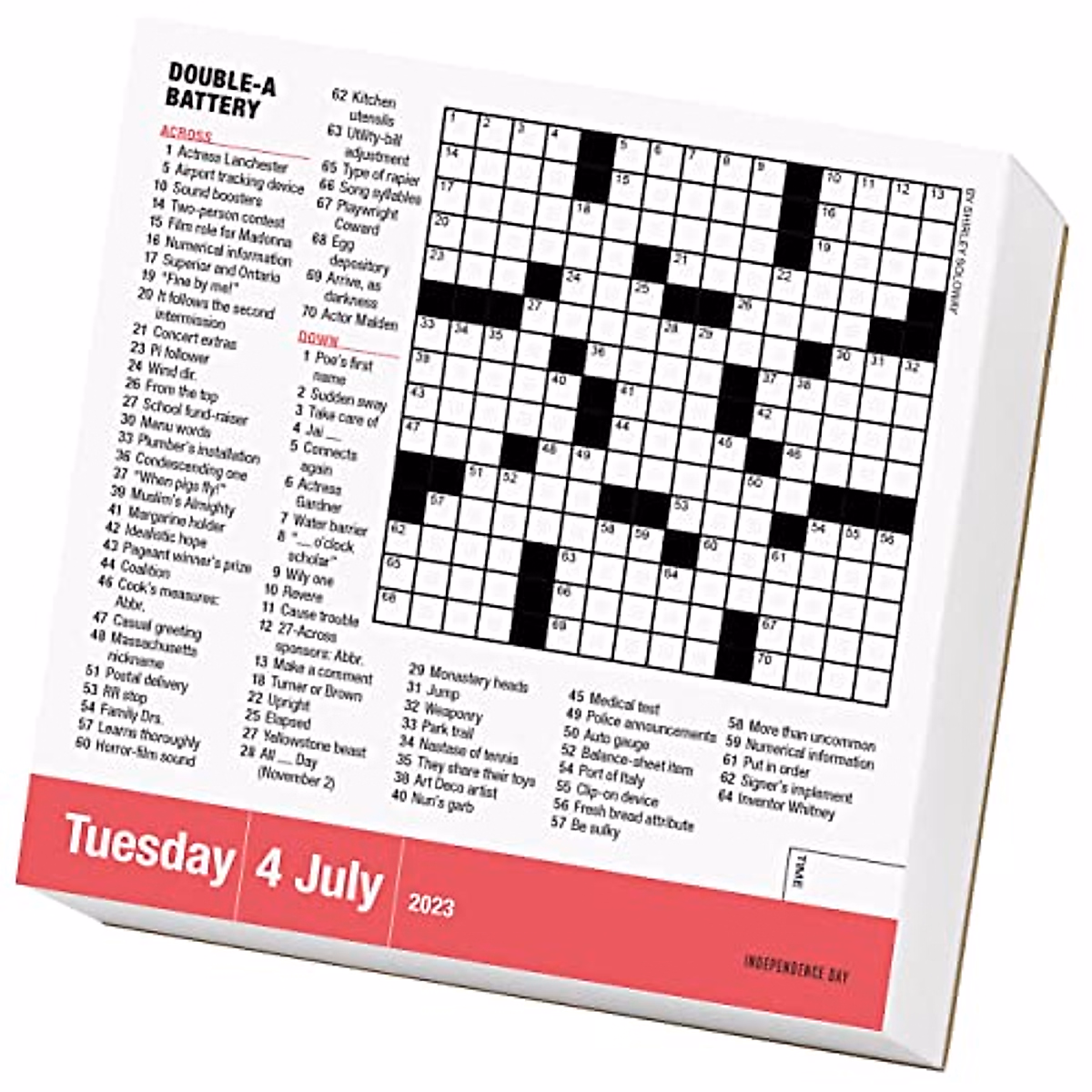 Mensa 10-Minute Crossword Puzzles Page-A-Day Calendar 2023: For Crossword Puzzle Addicts and Word Nerds