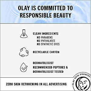 Olay New Regenerist Hyaluronic + Peptide 24 Gel Face Moisturizer, Fragrance-Free, Trial Size.5 oz