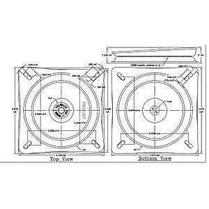 Attwood 17721 Seat Swivel, For Boat Seat, 3-Degree Tilt Action, 7 Inches, Steel, Black Powder Coated