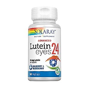 Solaray - Lutein Eyes Advanced, 24 mg, 60 Capsules