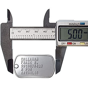 MYDOGTAG Personalized US Army Dog Tags - Regulation Replacement Military ID Tags for Veterans and Active Duty Soldiers