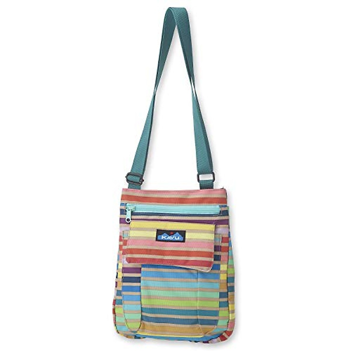 KAVU for Keeps Bag with Hip Crossbody Adjustable Purse Strap - Summer Stripe
