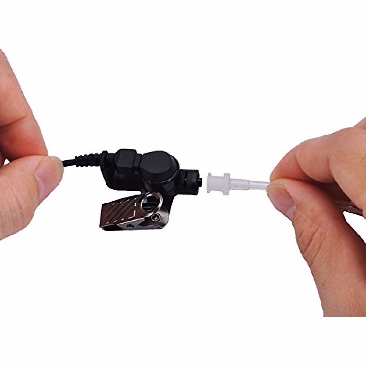 KEYBLU Walkie Talkie 2 Pin Earpiece/Headset with Transparent Acoustic Tube Compatible with Kenwood Retevis Baofeng UV-5R BF-888S BF-F8HP BF-F9 UV-82 Surveillance Headphone