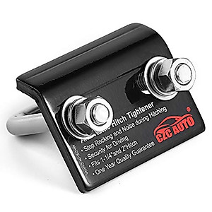 CZC AUTO Hitch Tightener 304 Stainless Steel Heavy Duty Anti-Rattle Stabilizer for1.25 2 Inch Hitch, Rust-Free Lock Down Hitch Stabilizer for Hitch Tray Cargo Carrier Bike Rack Trailer Ball Mount