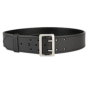 Perfect Fit Shield Wallets 2.25" Fully Lined Sam Browne Leather Belt with Chrome Buckle ORDER TWO SIZES LARGER THAN PANT SIZE