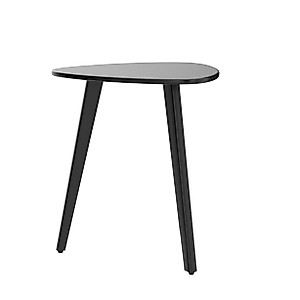 MH London Tri Pin Side Table I Handmade Natural Mango Wood, Naturally Moisture Resistant, Maintenance Free I 18" x 18" x 20" I Wandsworth, Black