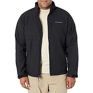 Columbia Men's Ascender Softshell Front-Zip Jacket, Black, Large