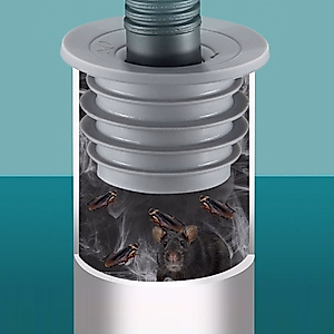 Silicone Anti-Odor Floor Drain Sewer Deodorant Cover, Washing Machine Drain Pipe Seal, Anti-Odor Floor Drain Sewer Pipe Seal Ring Sealing Cover, Gray