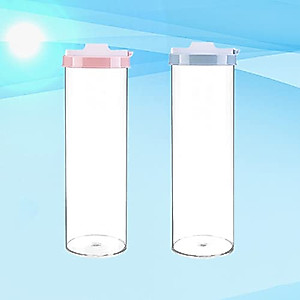 UPKOCH 2pcs Canister Home with Food Noodle and Creative Round for Cereal Kitchen Color Lids Nuts Noodles Dry Containers Canisters Spices Large Assorted Circular Organizer Organization