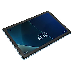 WiFi Tablet, 7000mAh Smart Tablet Octa Core 1960X1080 Resolution Dual Speakers for Video Studying (Blue)