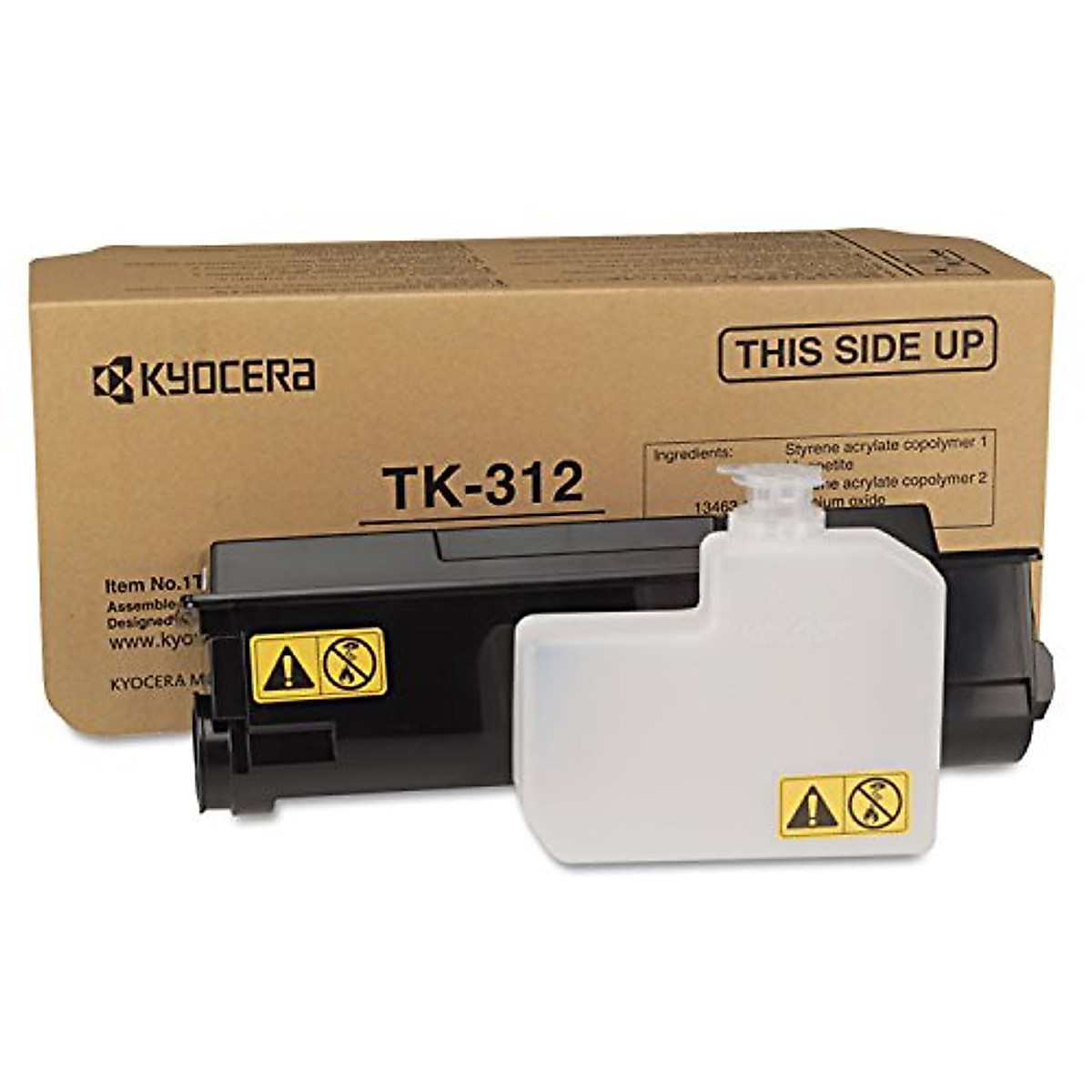 Kyocera TK-312 1T02F80US0 FS-2000 FS-2000D FS-2000DN Toner Cartridge (Black) in Retail Packaging
