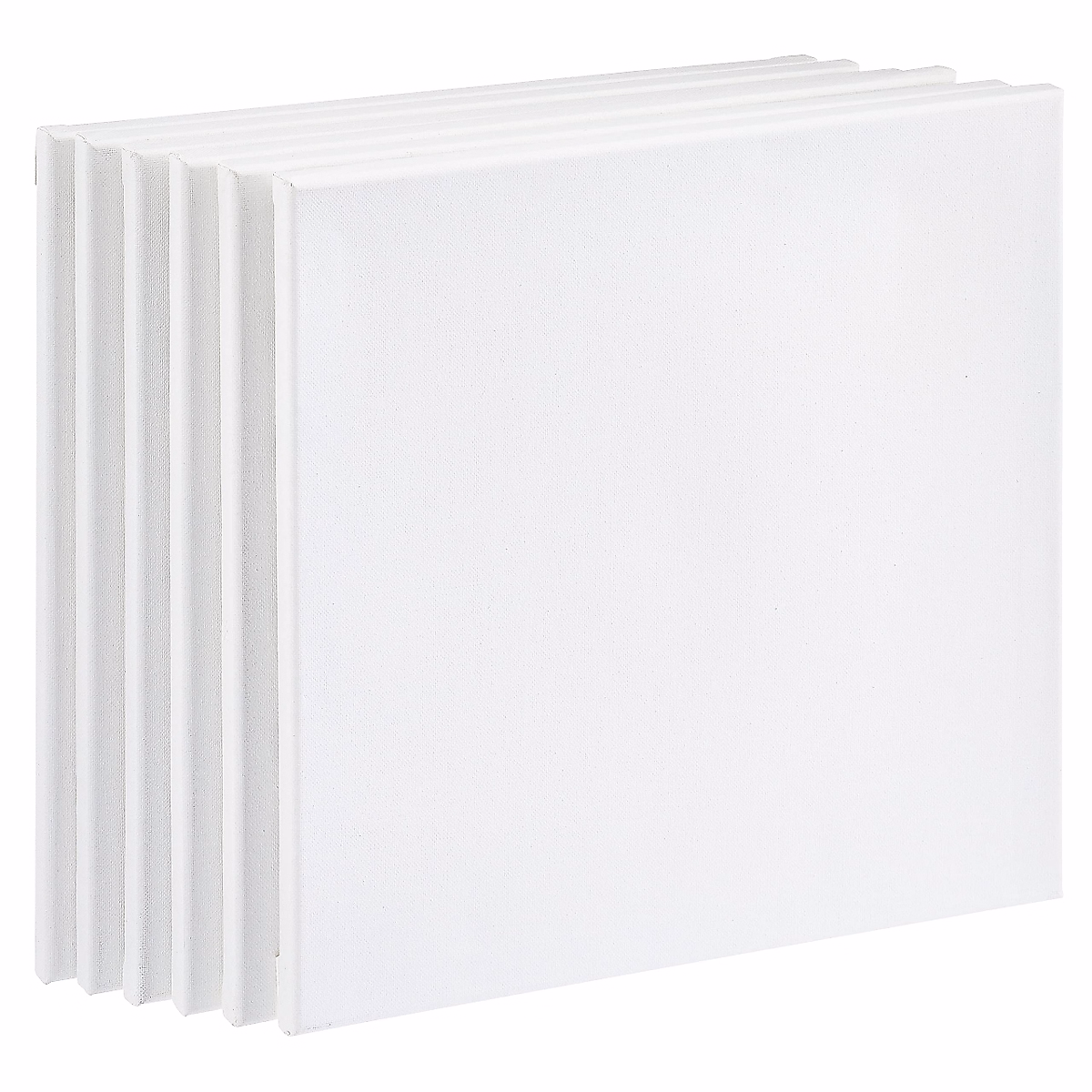 6 Count 14” x 14” Super Value Canvas by Artist's Loft Necessities - Acid Free Cotton Canvas for Paint, Acrylic, & Oils - 1 Pack
