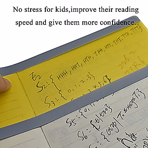 Acoeitl Guided Reading Highlight Strips Colored Overlay Bookmarks Tracking Rulers Focus Words Stop Jump Fun to Read Keep Sentence Organized Relax Eyes Reduce Glare for Dyslexia Student 6 Colors 6Pcs
