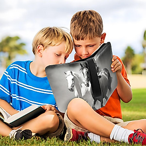 PYBUG Horse Trading Card Binder with Nylon Strap 4-Pocket Waterproof PU Leather Card Collection Binder for 400 Cards Sturdy Card Holder Folders for Game Cards,Sports Cards