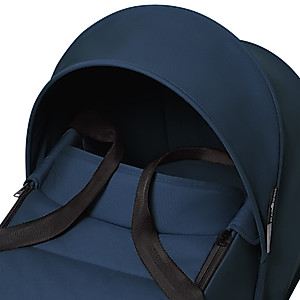 Babyzen YOYO 0+ Bassinet, Navy Blue - Includes Thick Double Mattress, Ventilated Shell & Canopy - Requires YOYO2 Frame (Sold Separately)