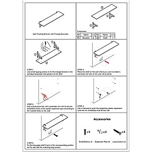 TRWISWDC Floating Shelves Oak 24 inches Natural Wood Wall Shelf Wall Mounted Rustic Floating Shelf with Brackets for Bedroom Living Room Bathroom Kitchen Office Wall Storage Shelf