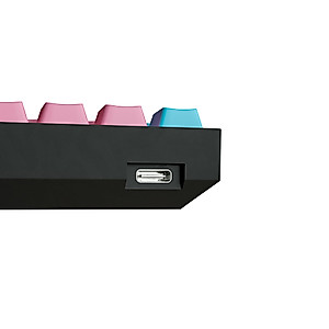 KRAKEN KEYBOARDS Pro 60 Percent Keyboard 60% Gaming Keyboard Mechanical - Blue & Pink - HOT SWAPPABLE - for Gaming On PC, Xbox, PlayStation & MAC (Cotton Candy | Silver Switches)