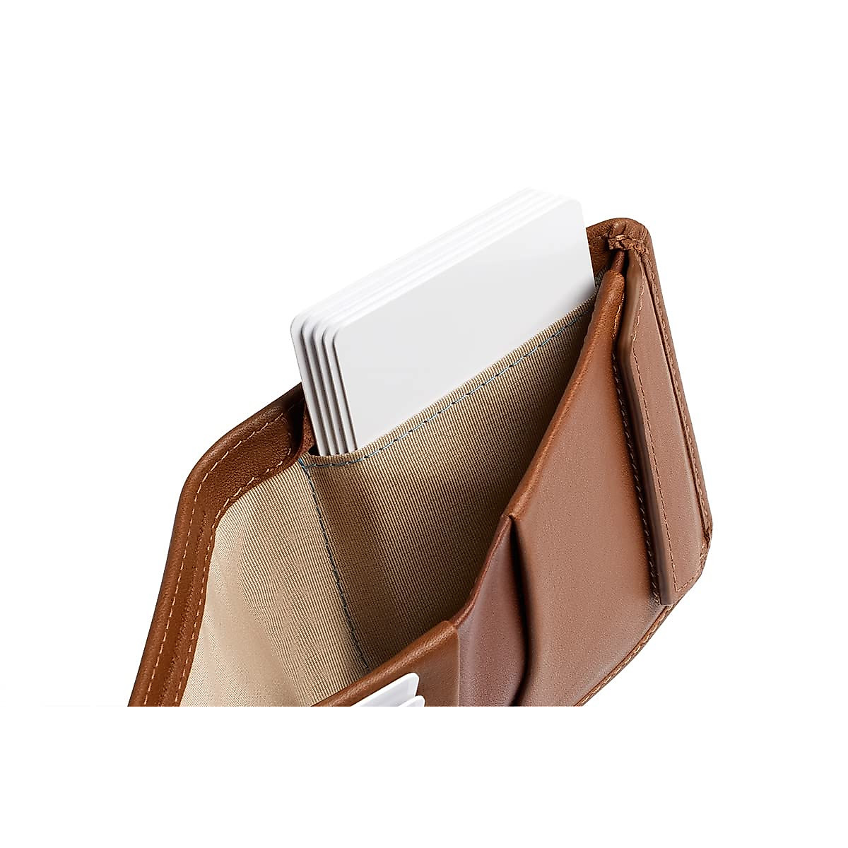 Bellroy Coin Wallet (Slim Coin Wallet, Bifold Leather Design, Holds 4-8 Cards, Magnetic Closure Coin Pouch) - Hazelnut