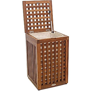 Grate Medium Square Teak Hamper